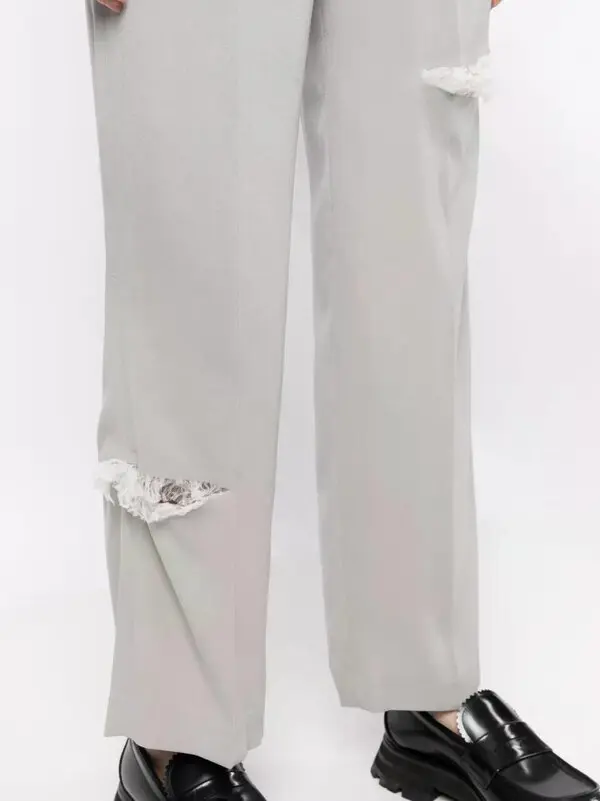 Undercover Distressed-effect Straight-leg Trousers