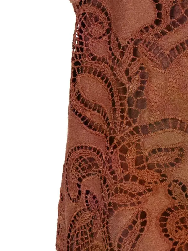 ERMANNO FIRENZE Lace Cutout V-neck Top