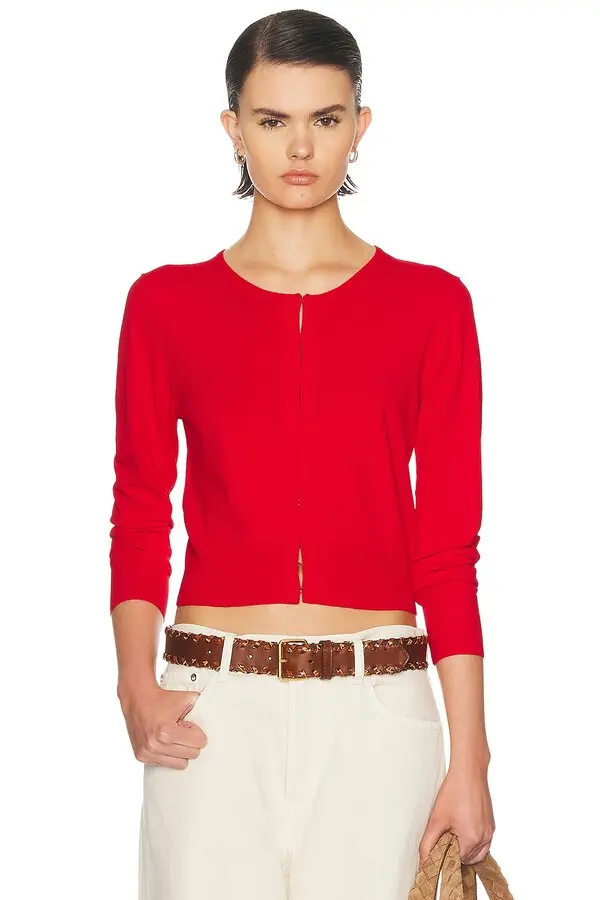 Brandon Maxwell Ellery Shrunken Cardigan - Red