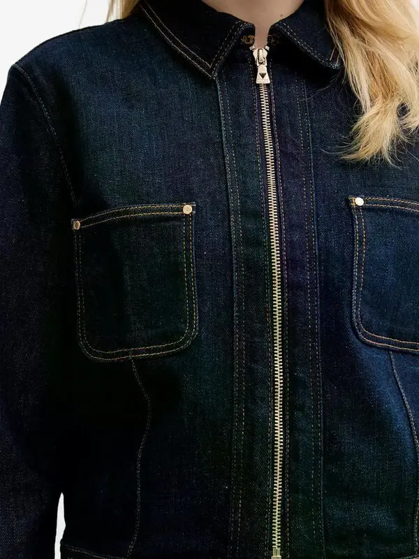 Guess Denim Zip-up Jacket