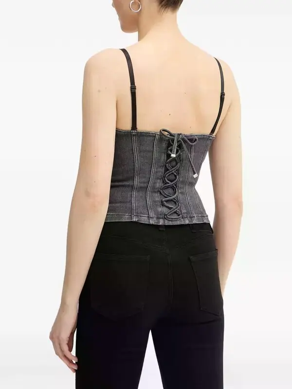 Guess Cecile Denim Corset Top