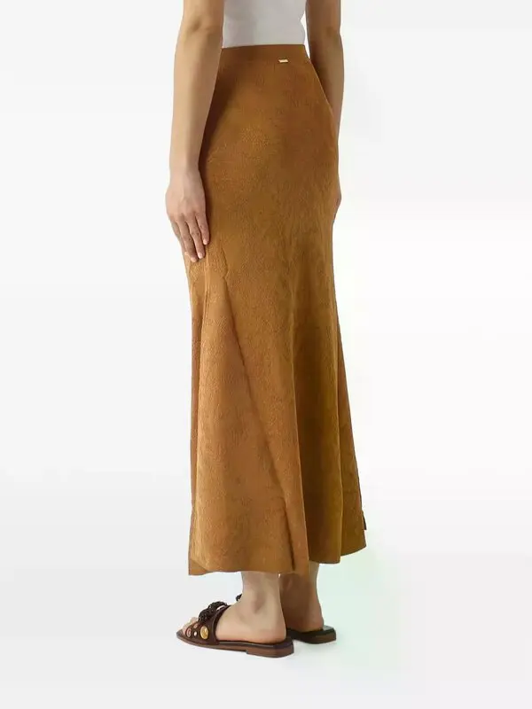 TWINSET Floral-jacquard Knit Skirt - Neutrals