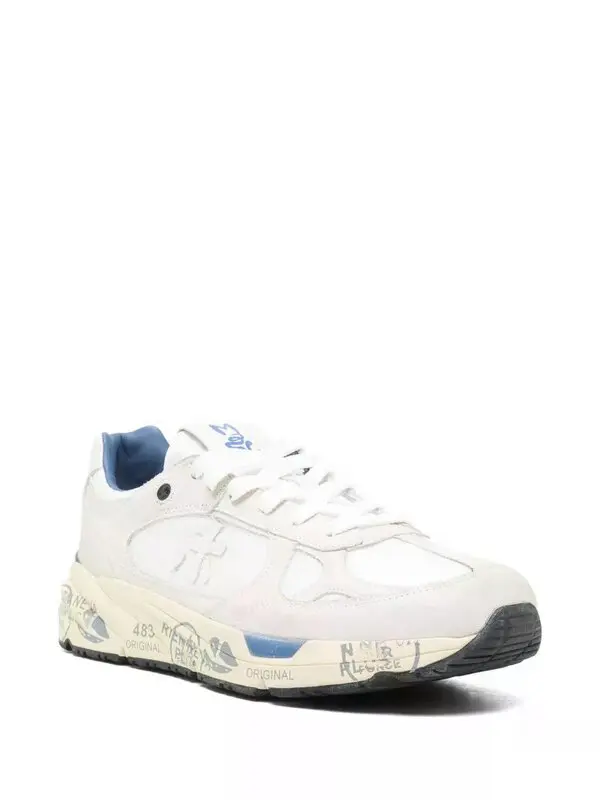 Premiata Mase Logo-patch Sneakers - Neutrals