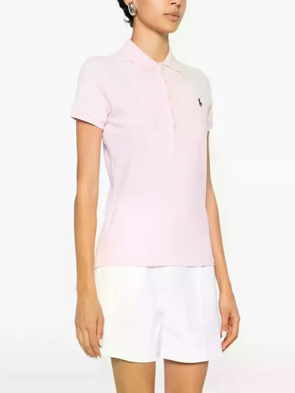 Polo Ralph Lauren Embroidered Logo Polo Shirt - Pink