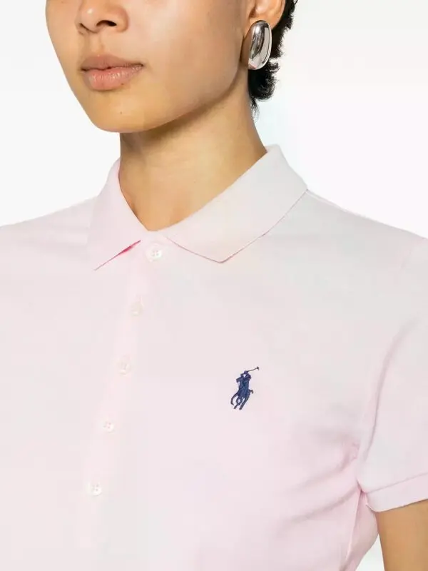 Polo Ralph Lauren Embroidered Logo Polo Shirt - Pink