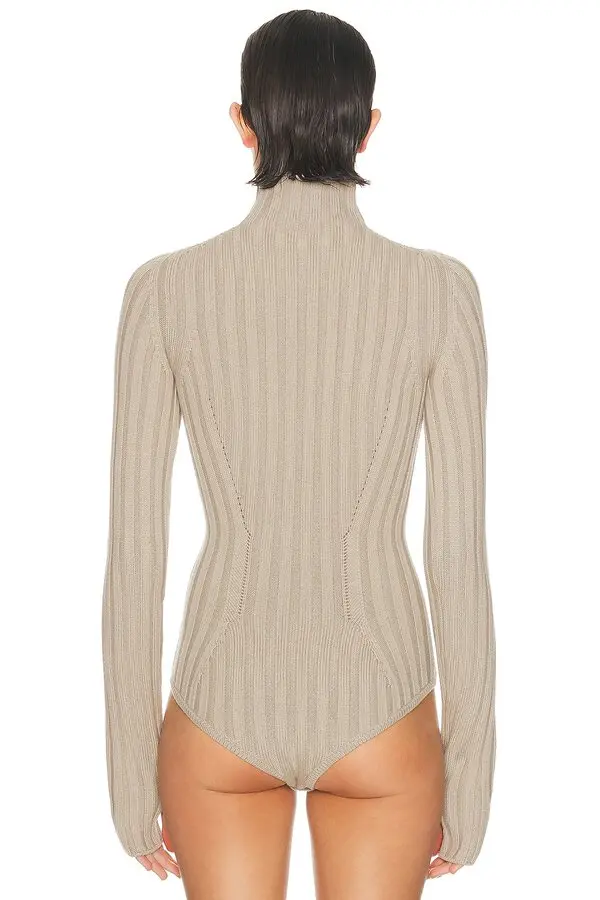 Alaïa Corset Bodysuit - Sable