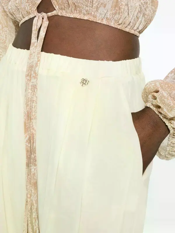 ANIYE BY Logo-appliqué Wide Leg Trousers