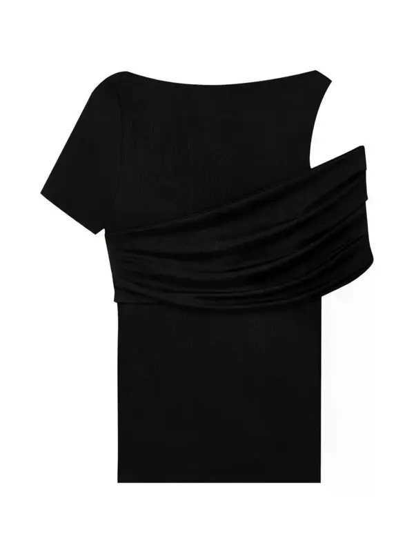 MISCI Brasa Draped Top - Black