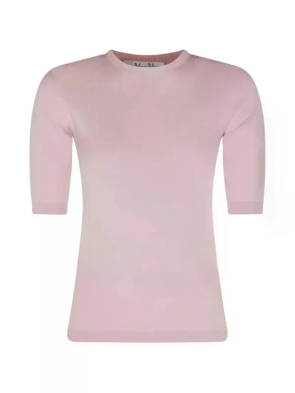 Max Mara Ribbed Top - Pink