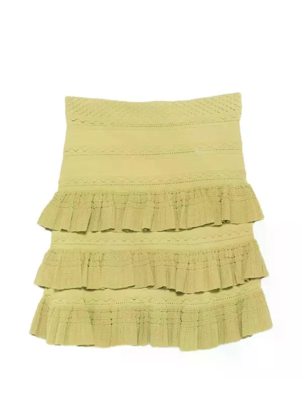 Sandro Ruffled-trim Mini Skirt