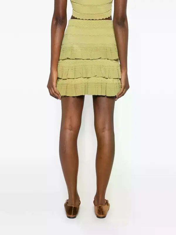 Sandro Ruffled-trim Mini Skirt