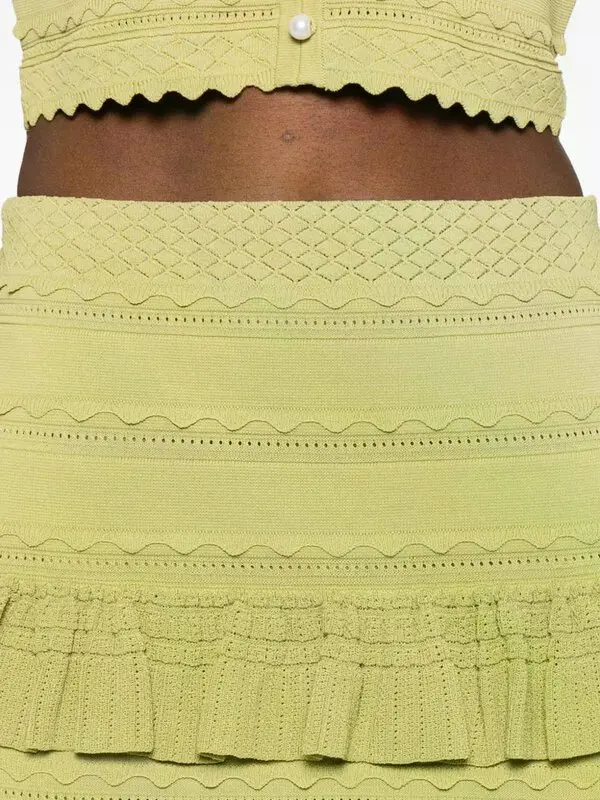 Sandro Ruffled-trim Mini Skirt