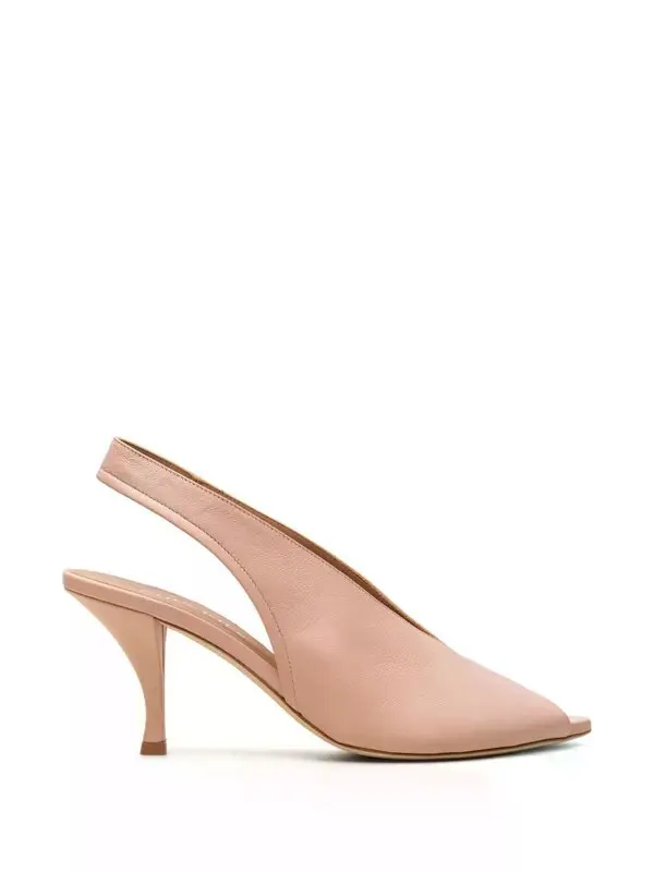 CHUCKIES Peep-toe Slingback Pumps