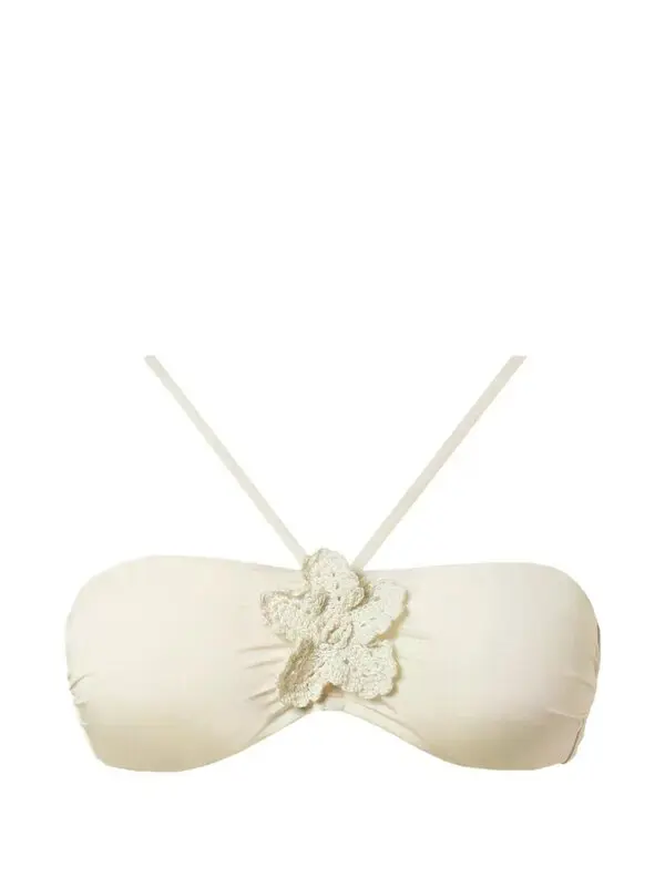 TWINSET Crochet-brooch Bikini Top - Neutrals