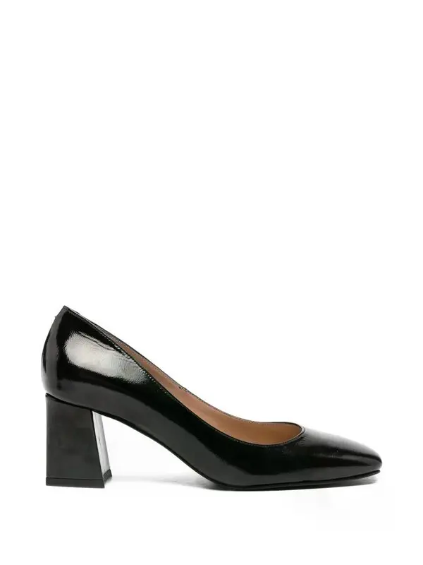 SERGIO MORETTI FIRENZE Patent Leather Square Toe Pumps
