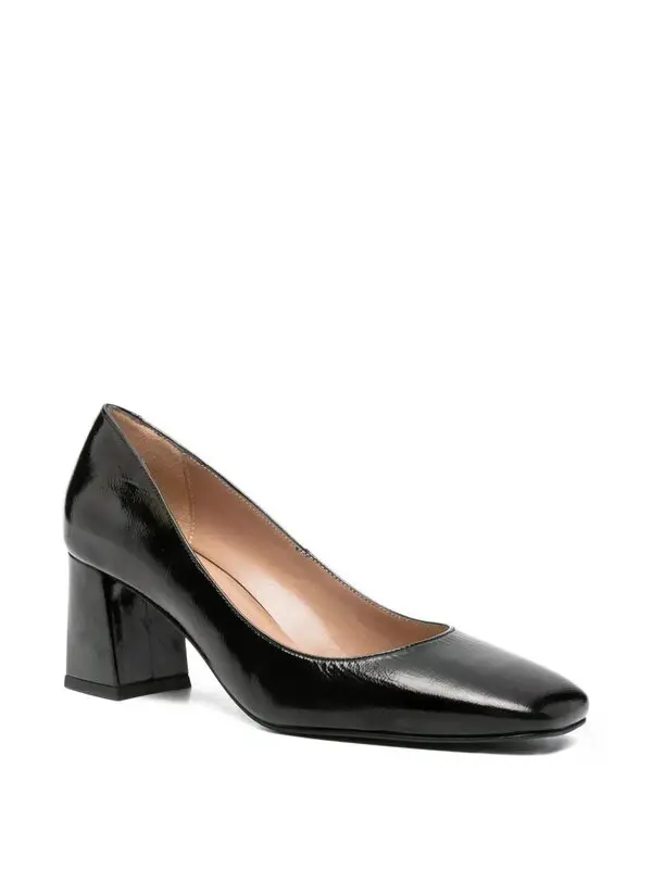 SERGIO MORETTI FIRENZE Patent Leather Square Toe Pumps