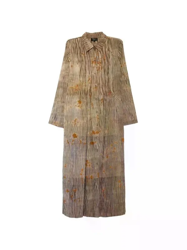 YAVI Striped Abstract-print Dress