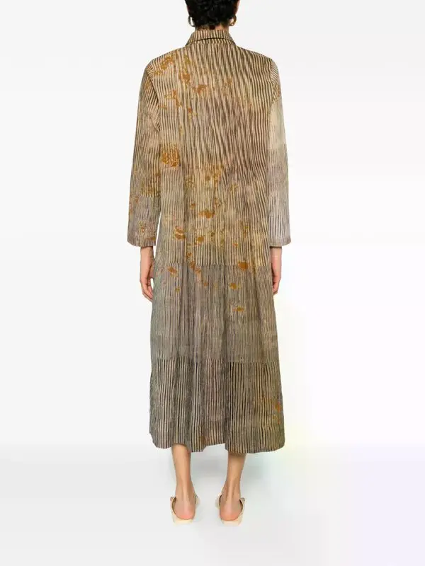 YAVI Striped Abstract-print Dress
