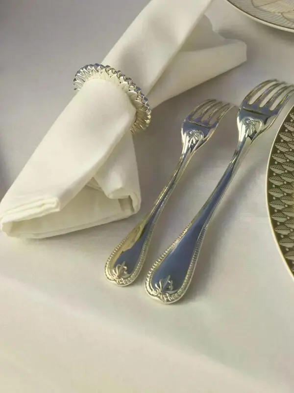 Christofle Malmaison -plated Napkin Rings