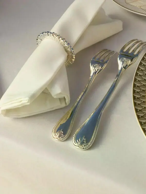 Christofle Malmaison -plated Napkin Rings
