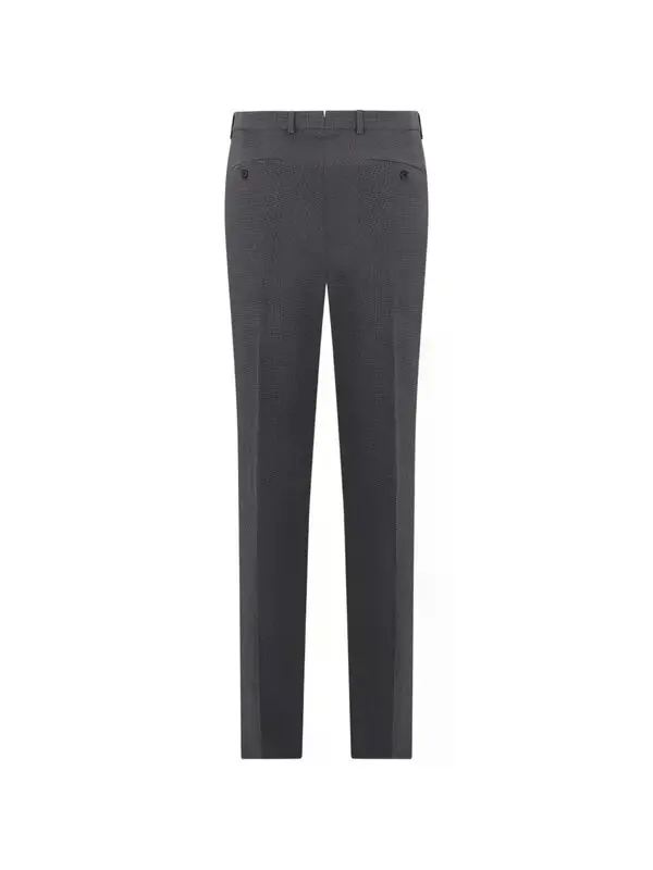 SLOWEAR Micro-patterned Tailored Trousers - Grey