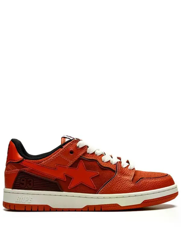 A BATHING APE Sk8 Sta #1 Sneakers - Orange