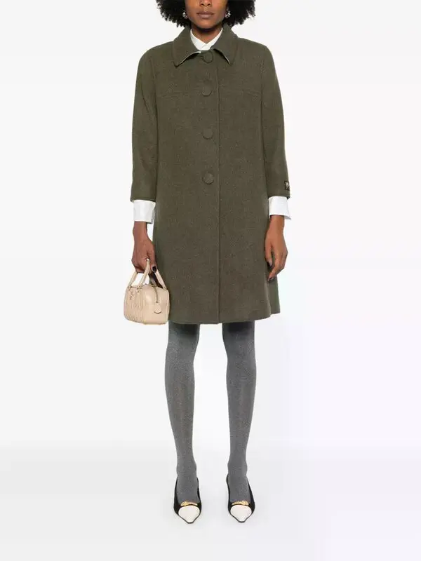 N°21 Single-breasted Felted Coat