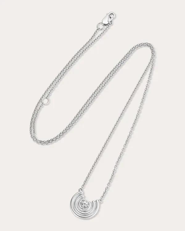 PARKFORD White Sapphire Petite Revival Pendant Necklace