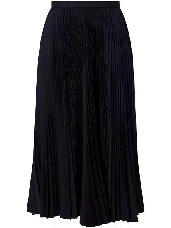 Erdem Pleated Midi Skirt - Blue