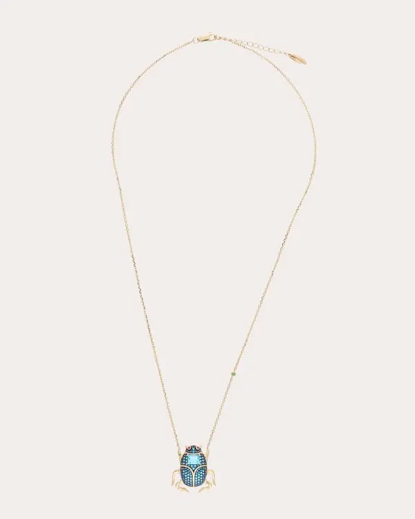 NELLY ROJAS Delirio Beetle Pendant Necklace