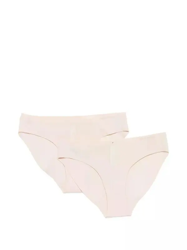Marc O'polo Laser-cut Logo-print Briefs - Neutrals
