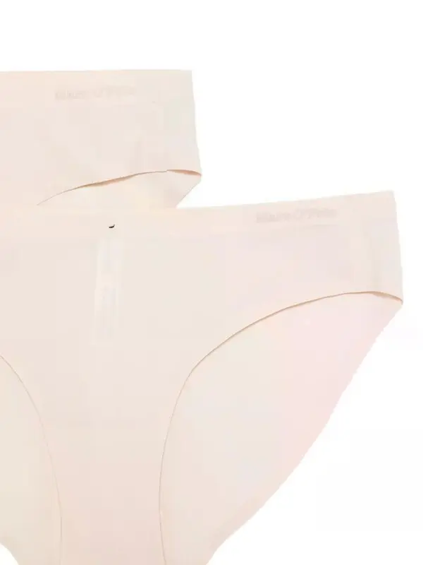 Marc O'polo Laser-cut Logo-print Briefs - Neutrals