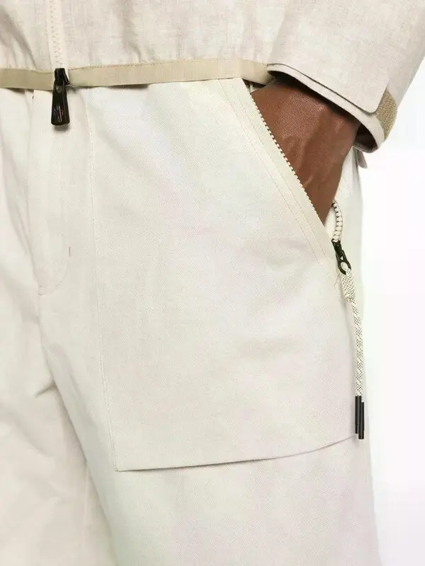 Moncler Zip-pocket Cargo Shorts - Neutrals