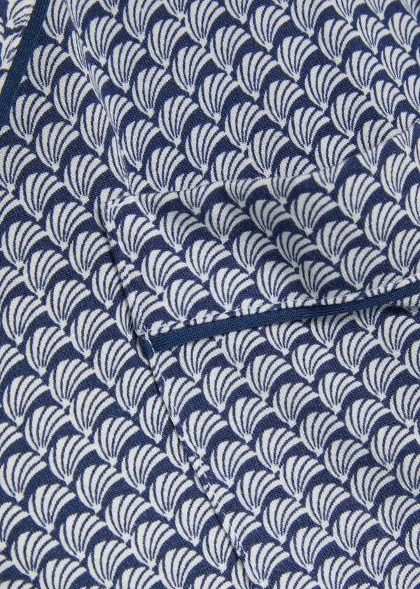 Eberjey Gisele Printed Jersey Pyjama Set - Navy