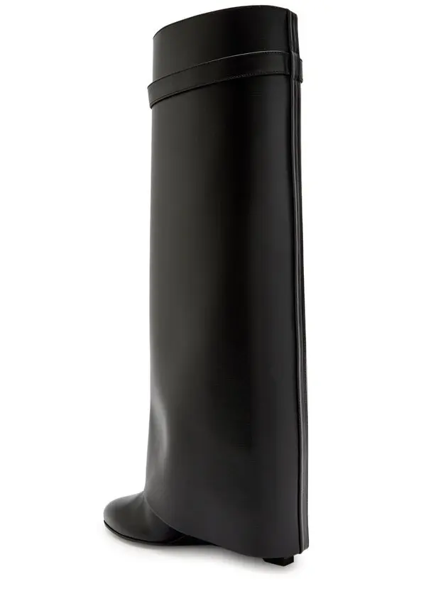 Givenchy Shark Lock 90 Leather Knee-high Boots