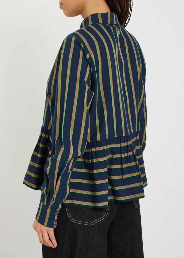 DAMSON MADDER Striped Cotton-poplin Shirt