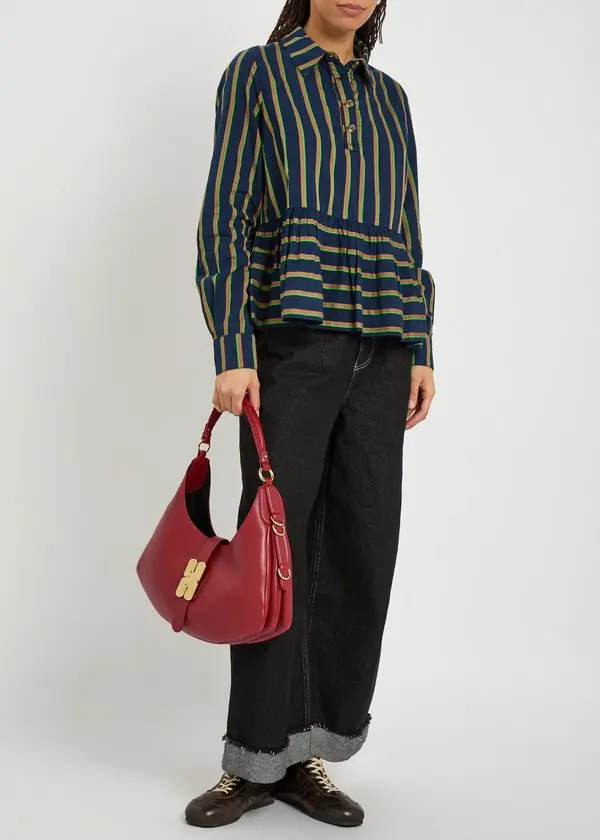 DAMSON MADDER Striped Cotton-poplin Shirt