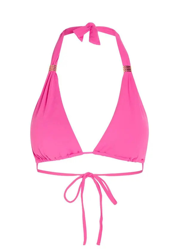 Melissa Odabash Grenada Triangle Bikini Top - Pink