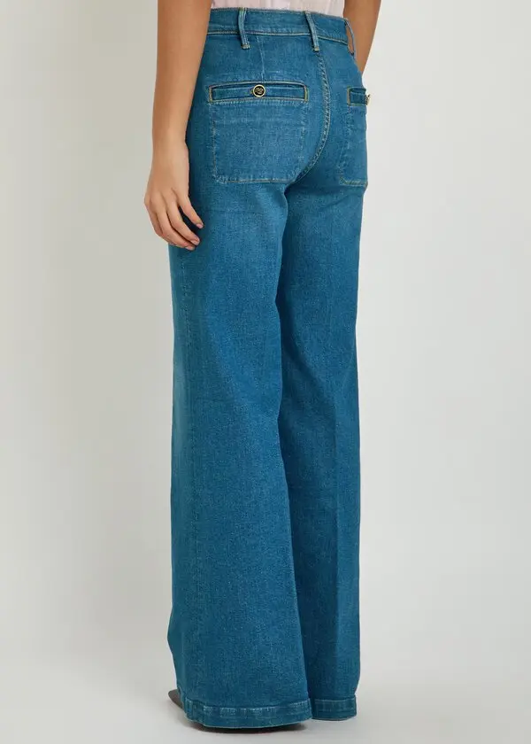 MOTHER Stasher Hustler Roller Wide-leg Jeans