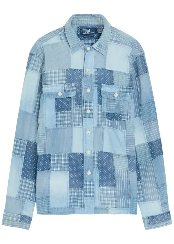Polo Ralph Lauren Patchwork Design Cotton Shirt