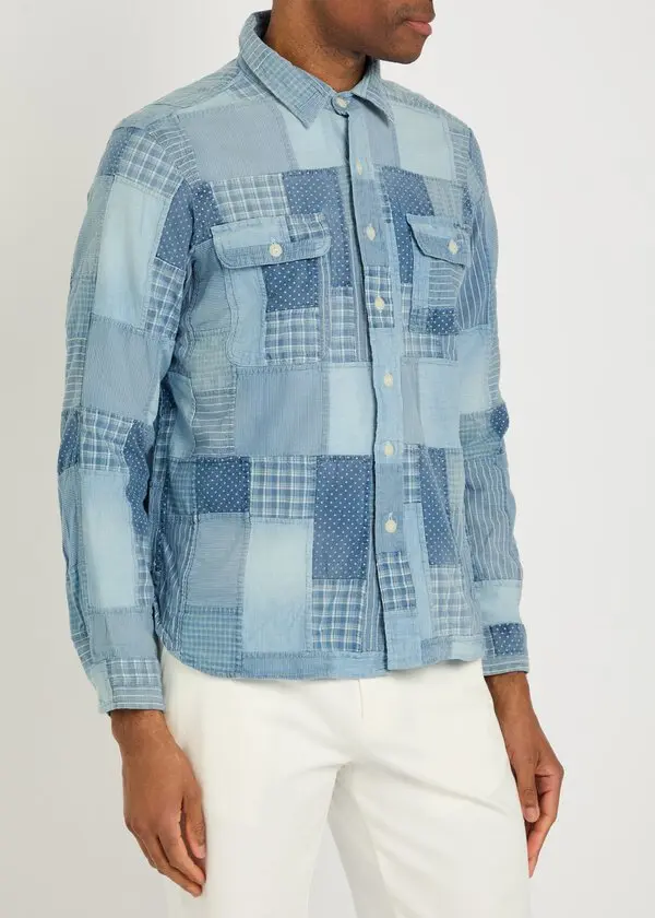 Polo Ralph Lauren Patchwork Design Cotton Shirt