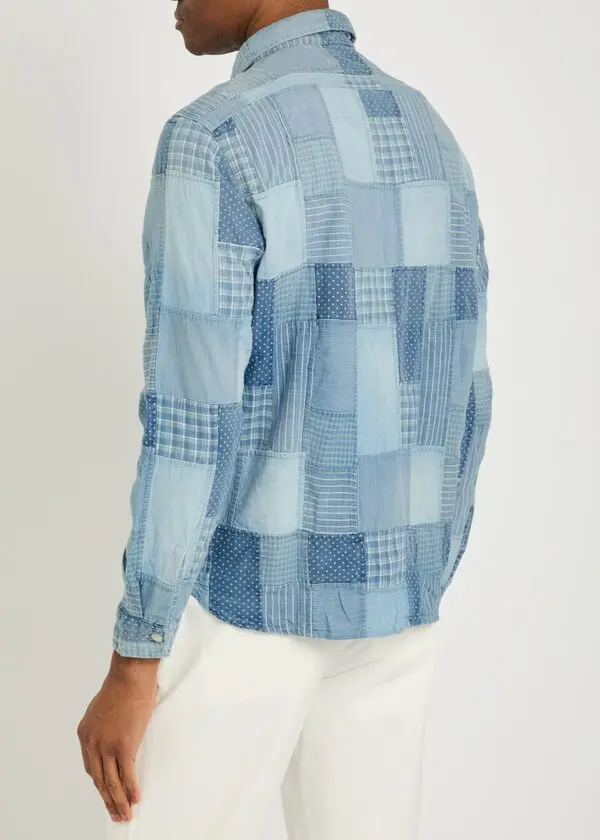 Polo Ralph Lauren Patchwork Design Cotton Shirt