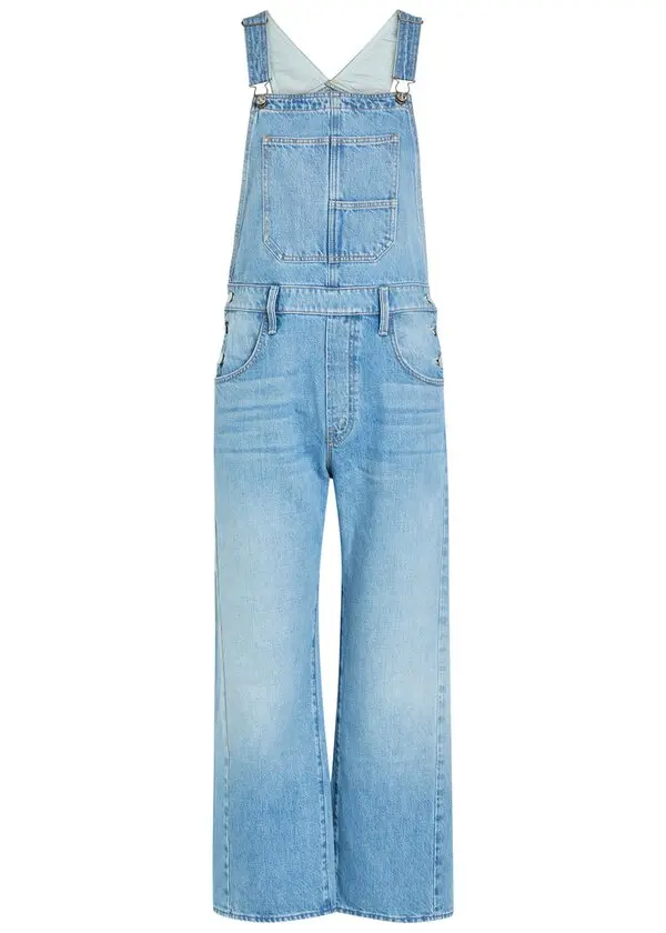 MOTHER The Half-pipe Denim Overalls - Blue
