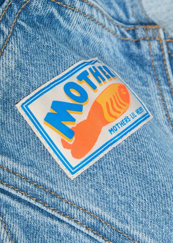 MOTHER The Half-pipe Denim Overalls - Blue