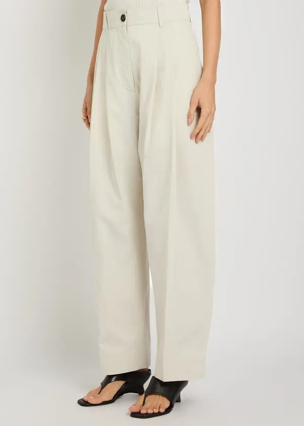 Studio Nicholson Pleated Barrel-leg Woven Trousers