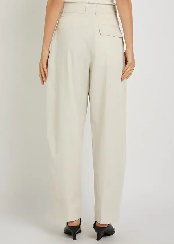 Studio Nicholson Pleated Barrel-leg Woven Trousers