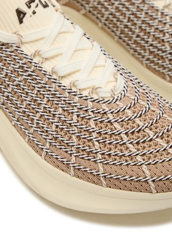 Apl Zipline Embroidered Knit Sneakers