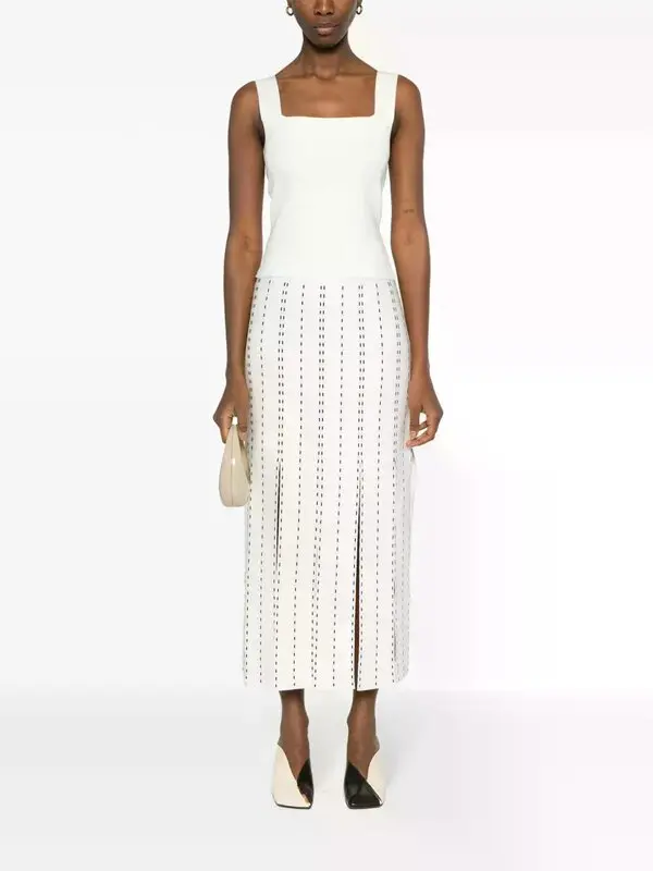 Simkhai Square-neck Knitted Top - Neutrals