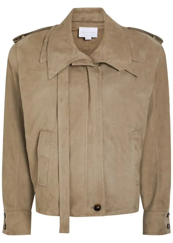 Stella McCartney Suede Jacket - Brown