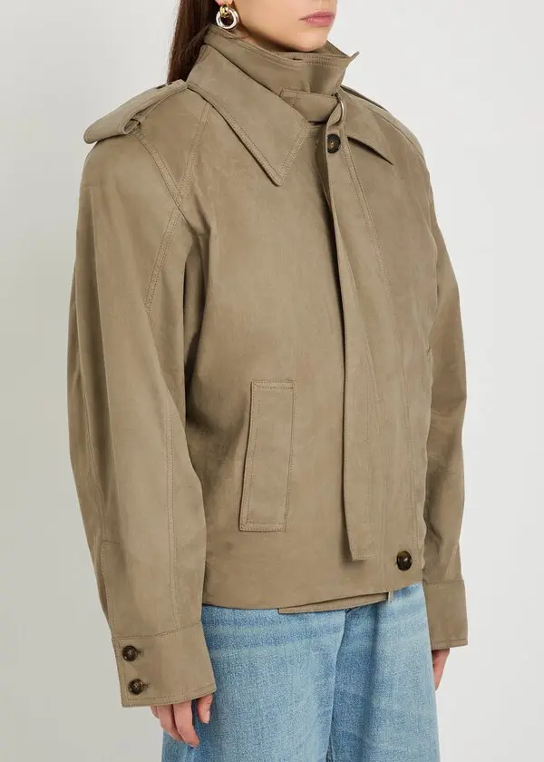 Stella McCartney Suede Jacket - Brown